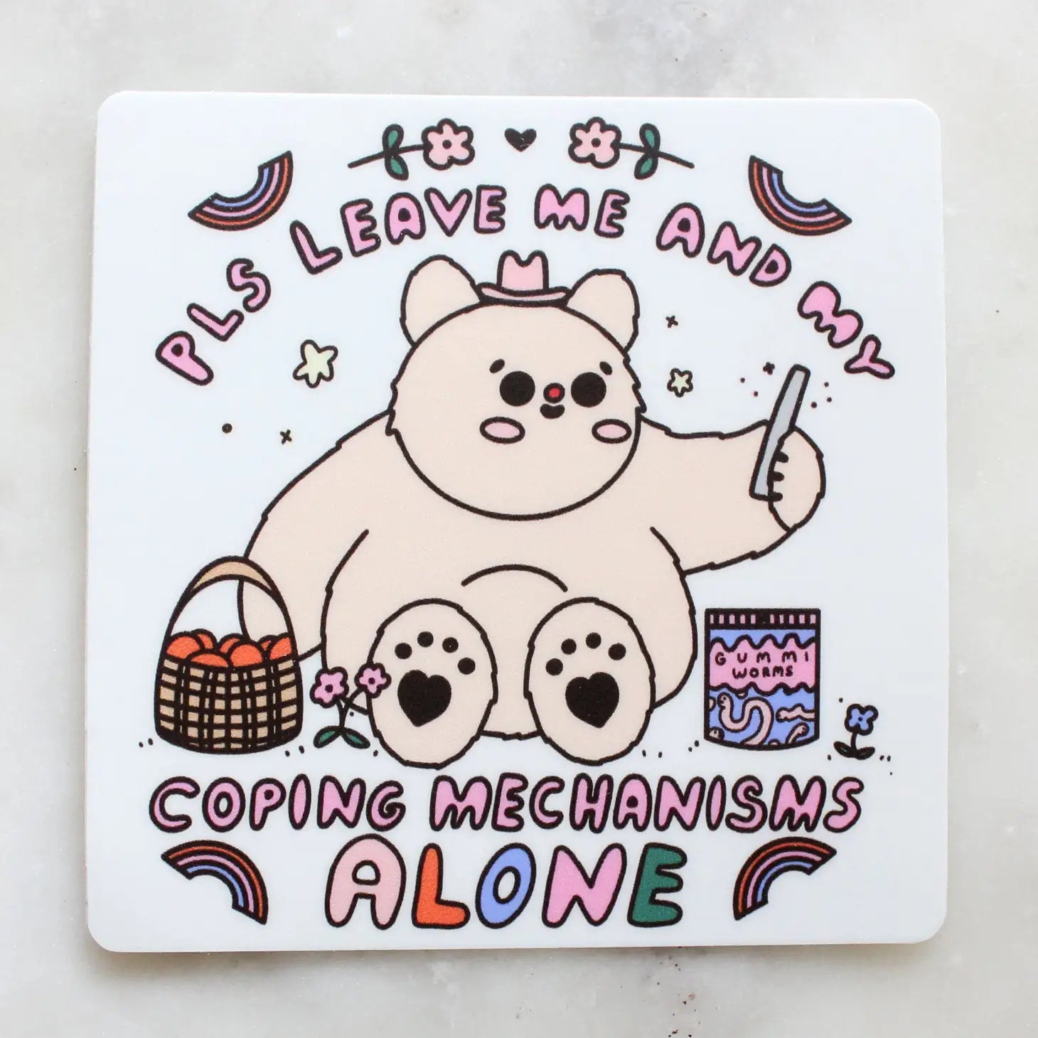 Coping Mechanisms Sticker | Electric Feels Studio